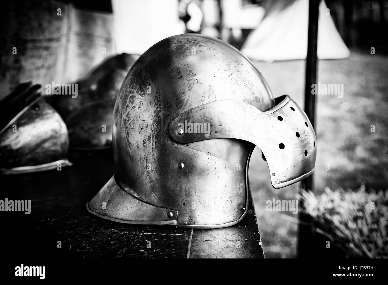 Medieval armor, detail of an ancient armor of war and protection ...