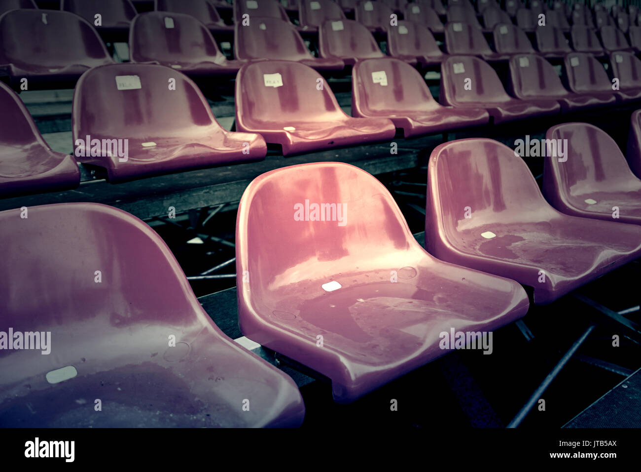 Stadium stages, detail of a sports stadium, sport and hobby Stock Photo ...