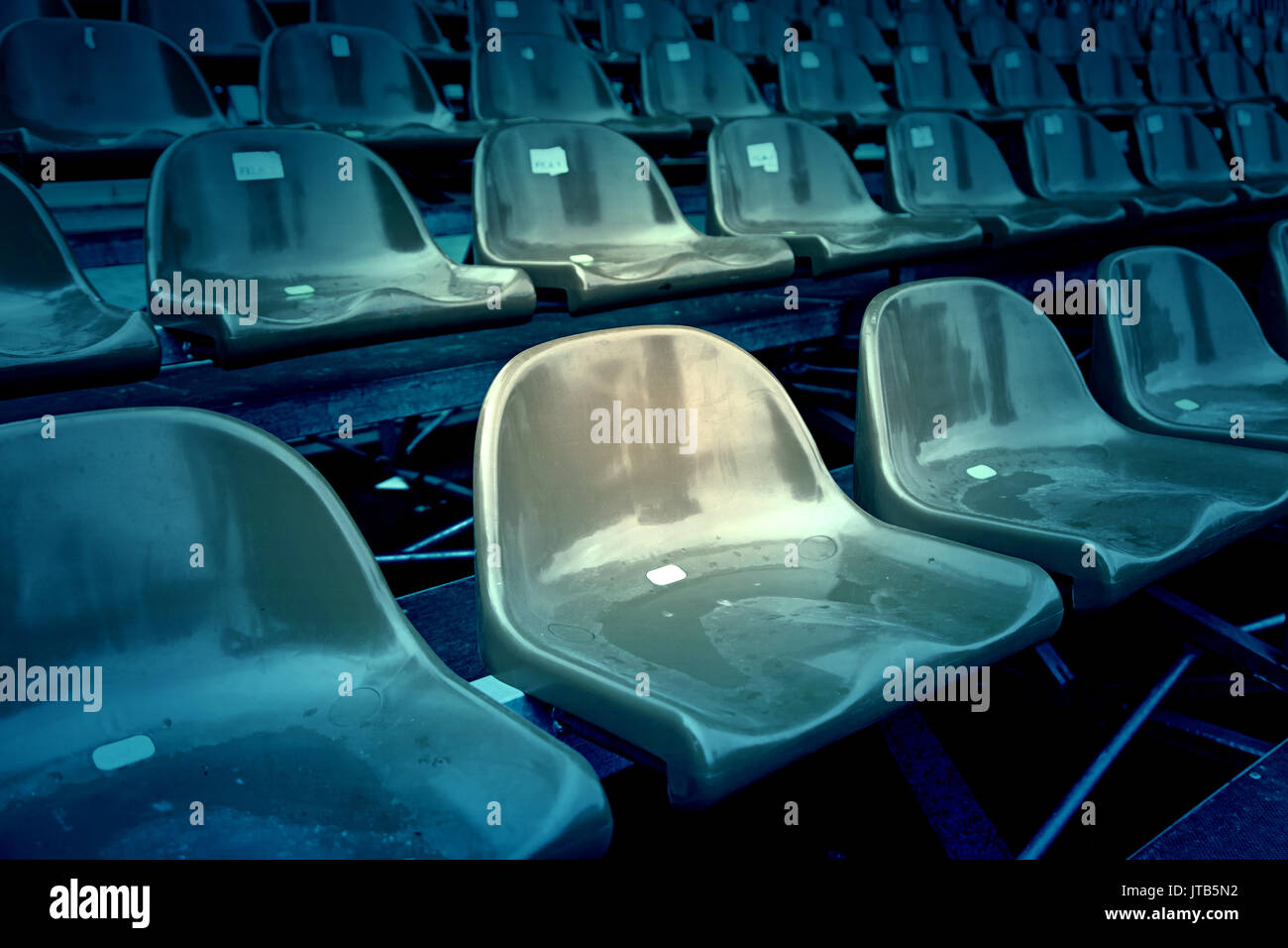 Stadium stages, detail of a sports stadium, sport and hobby Stock Photo ...