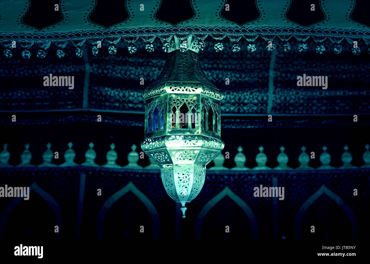 Arabic lamp, detail of an old lamp of illumination, tradition and ...