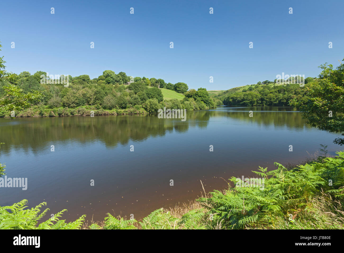 Lower Lliw Reservoir, Felindre, Swansea, South Wales, UK Stock Photo ...