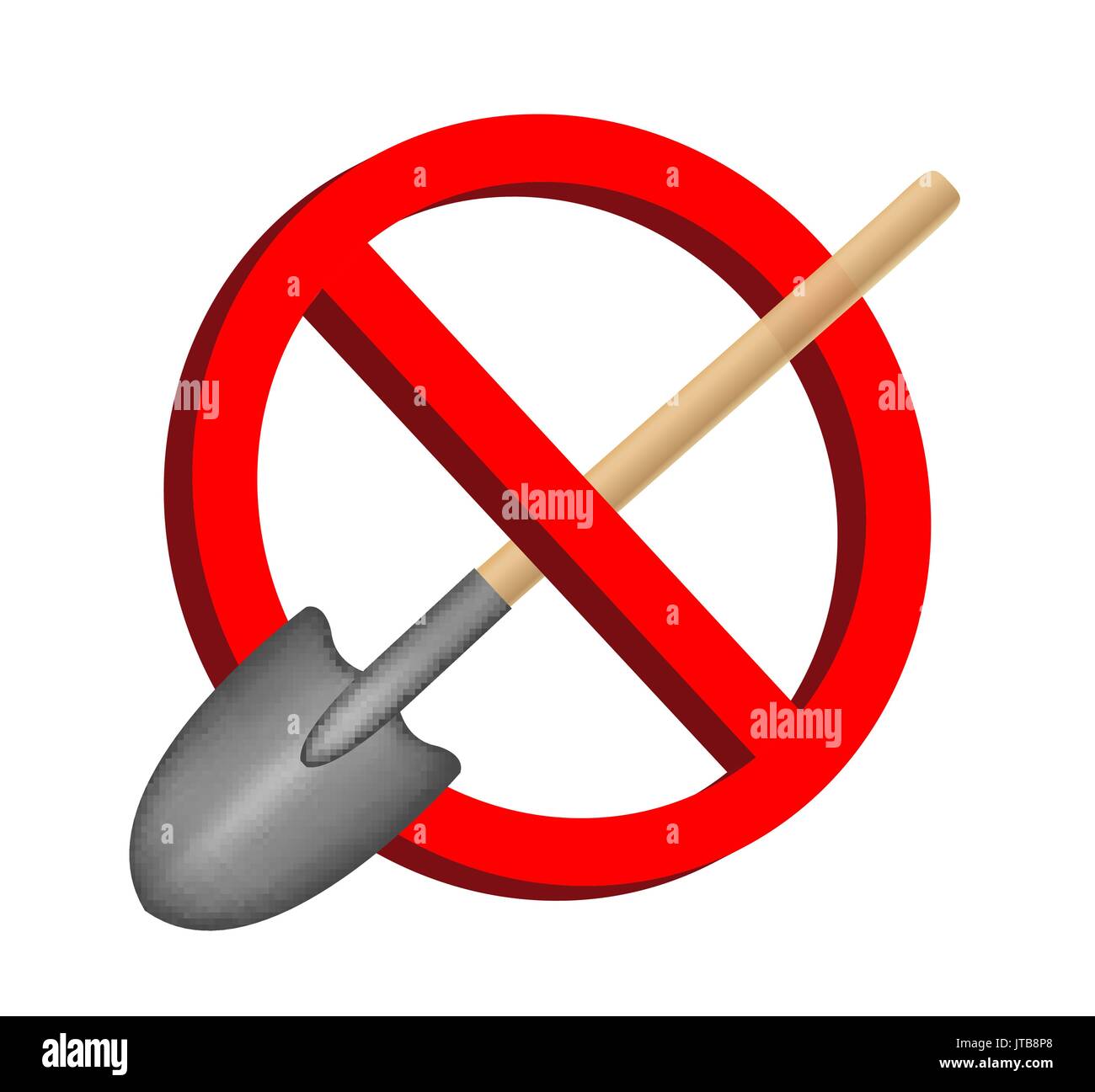 Digging symbol Cut Out Stock Images & Pictures - Alamy