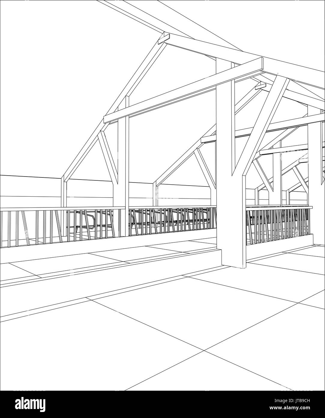 Abstract schematic white 3d cityscape hi-res stock photography and ...