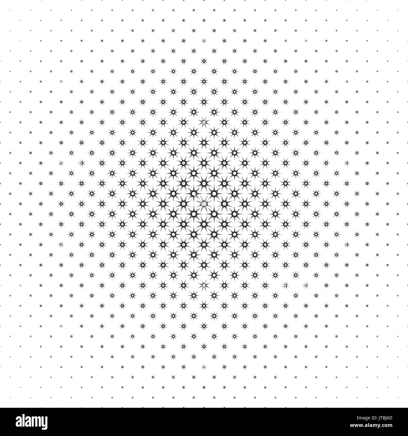Black and white star pattern - abstract vector background illustration ...