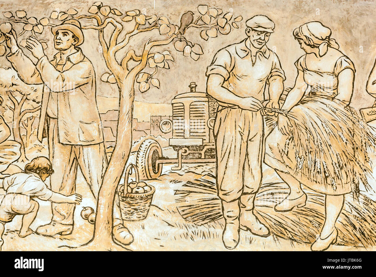 Communist tractor hi-res stock photography and images - Alamy