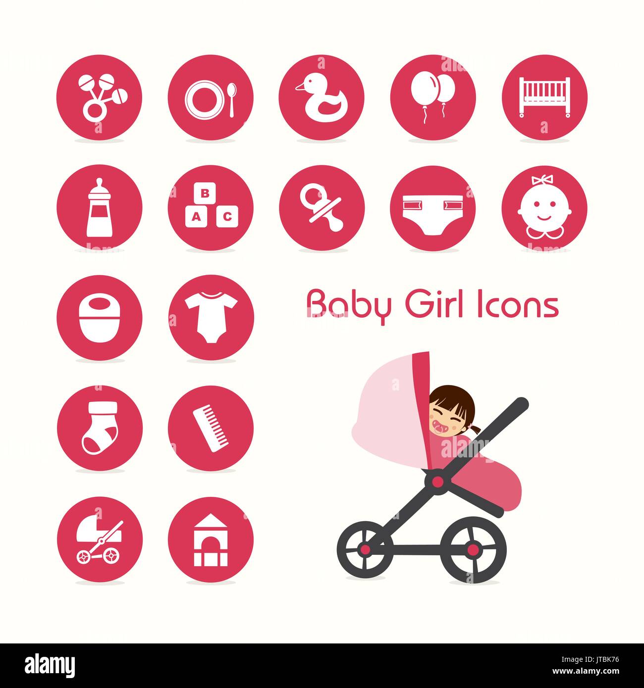 Set family baby shower Stock Vector Images - Alamy