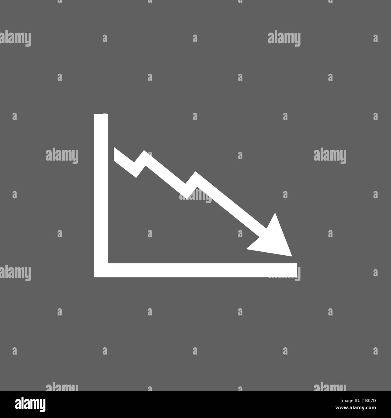 Downward chart Stock Vector Images - Alamy