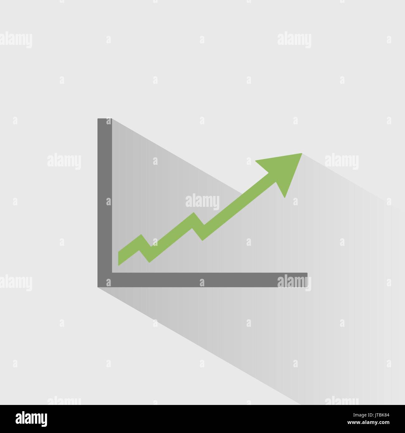 Benefits chart icon with shade on grey background Stock Vector Image ...