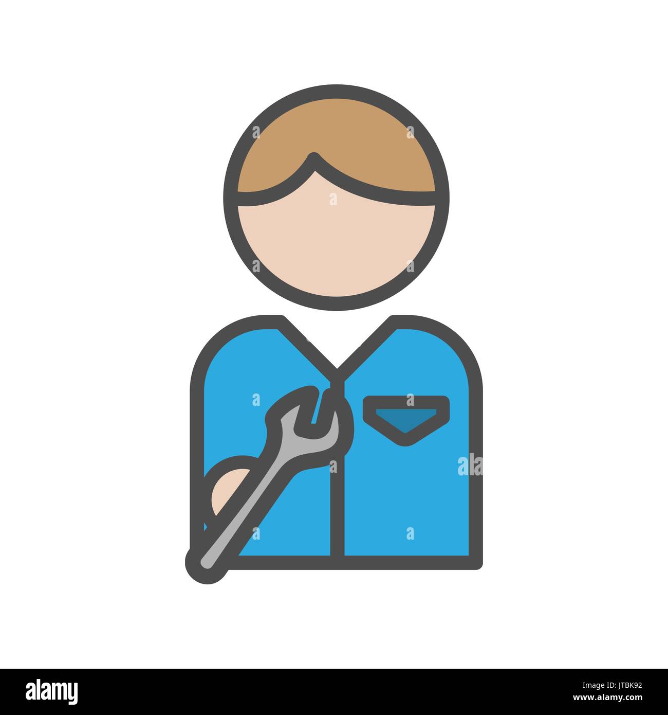 Mechanic icon Stock Vector Images - Alamy