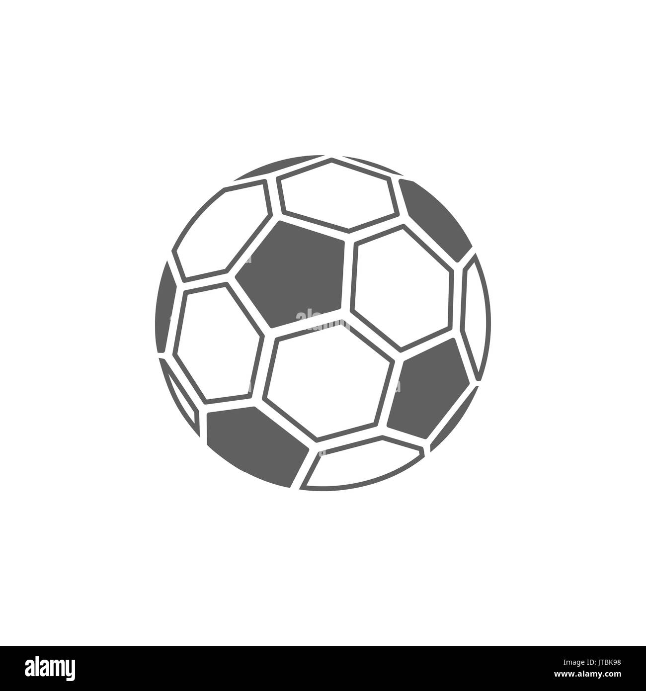 Soccer ball icon on white background Stock Vector Image & Art - Alamy