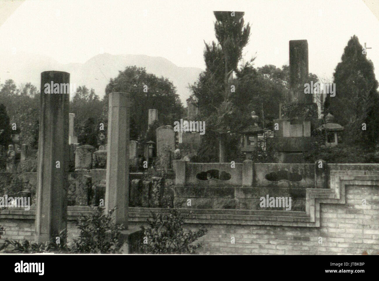 Churchyard, Beppo, Japan. 1935 Stock Photo - Alamy