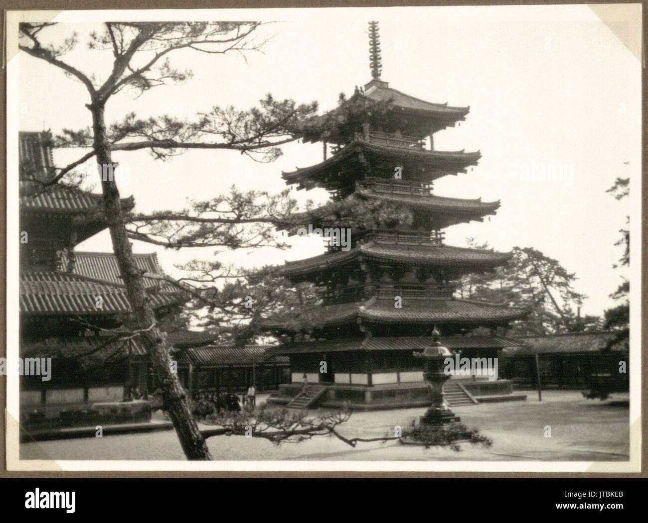 Pagoda, Japan, 1935 Stock Photo - Alamy