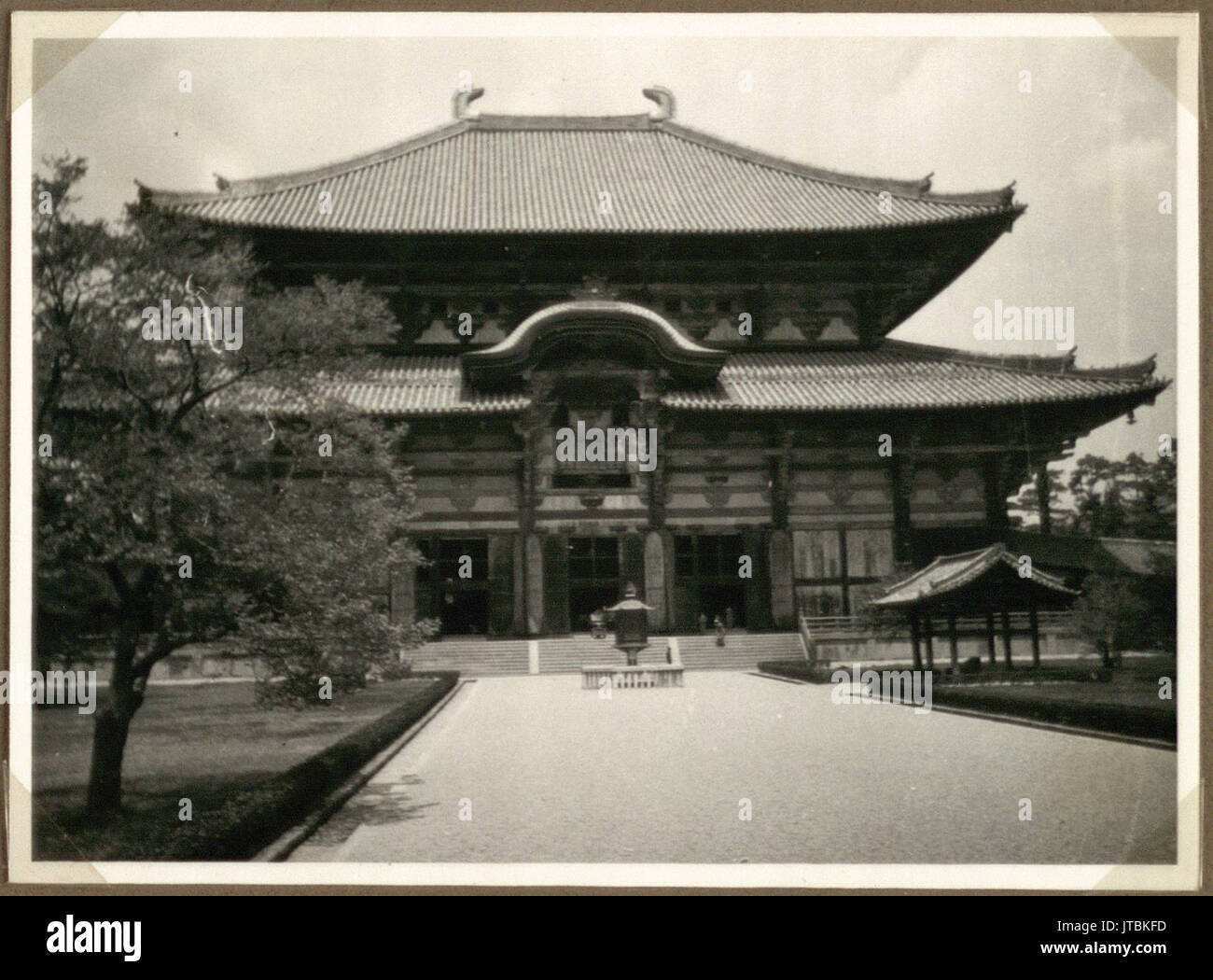 Temple, Nara, Japan. 1935 Stock Photo - Alamy