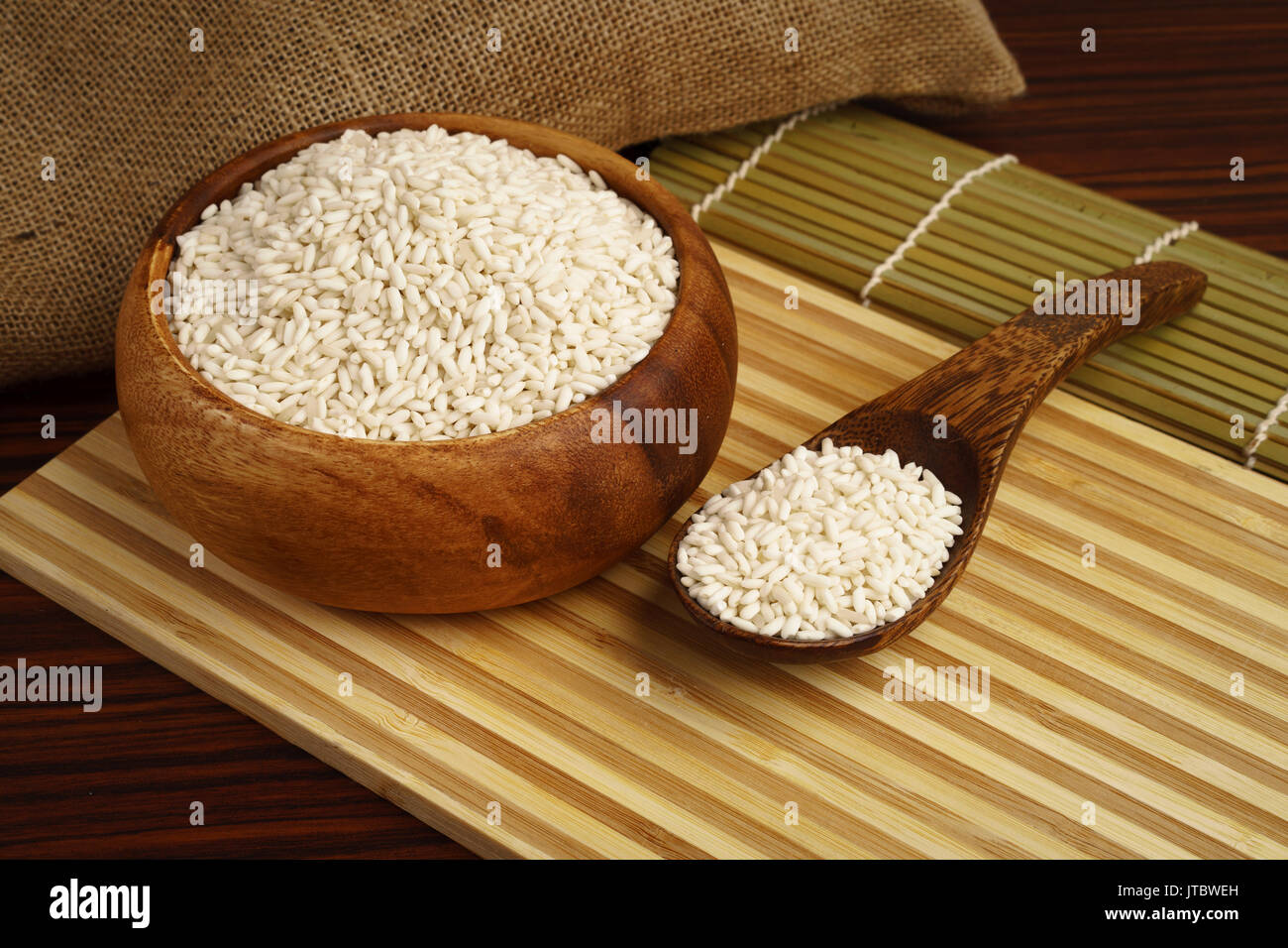 Organic sticky rice or glutinous rice Stock Photo - Alamy