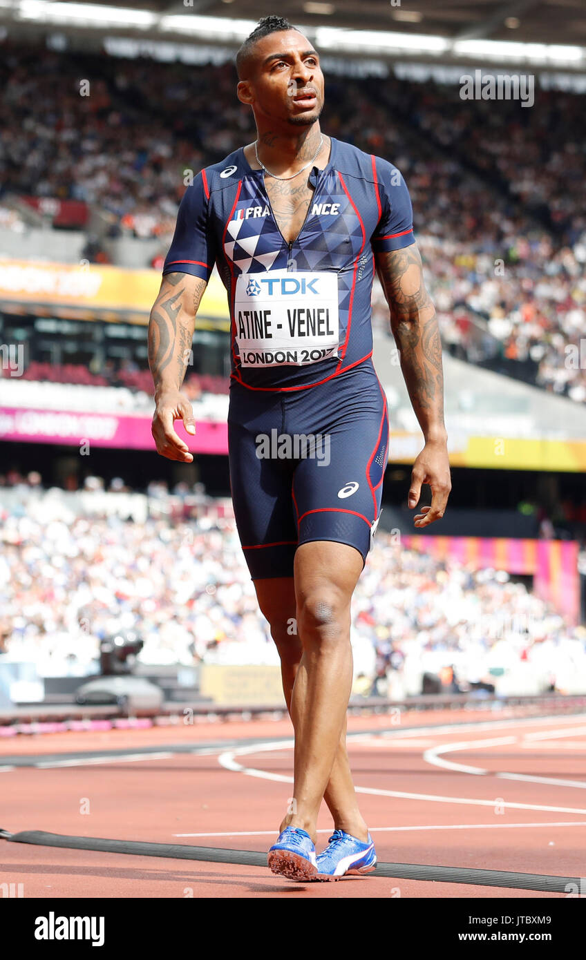 France's Teddy Atine-Venel after the Men's 400m heat two during day two ... France's Teddy Atine-Venel after the Men's 400m heat two during day two ...
