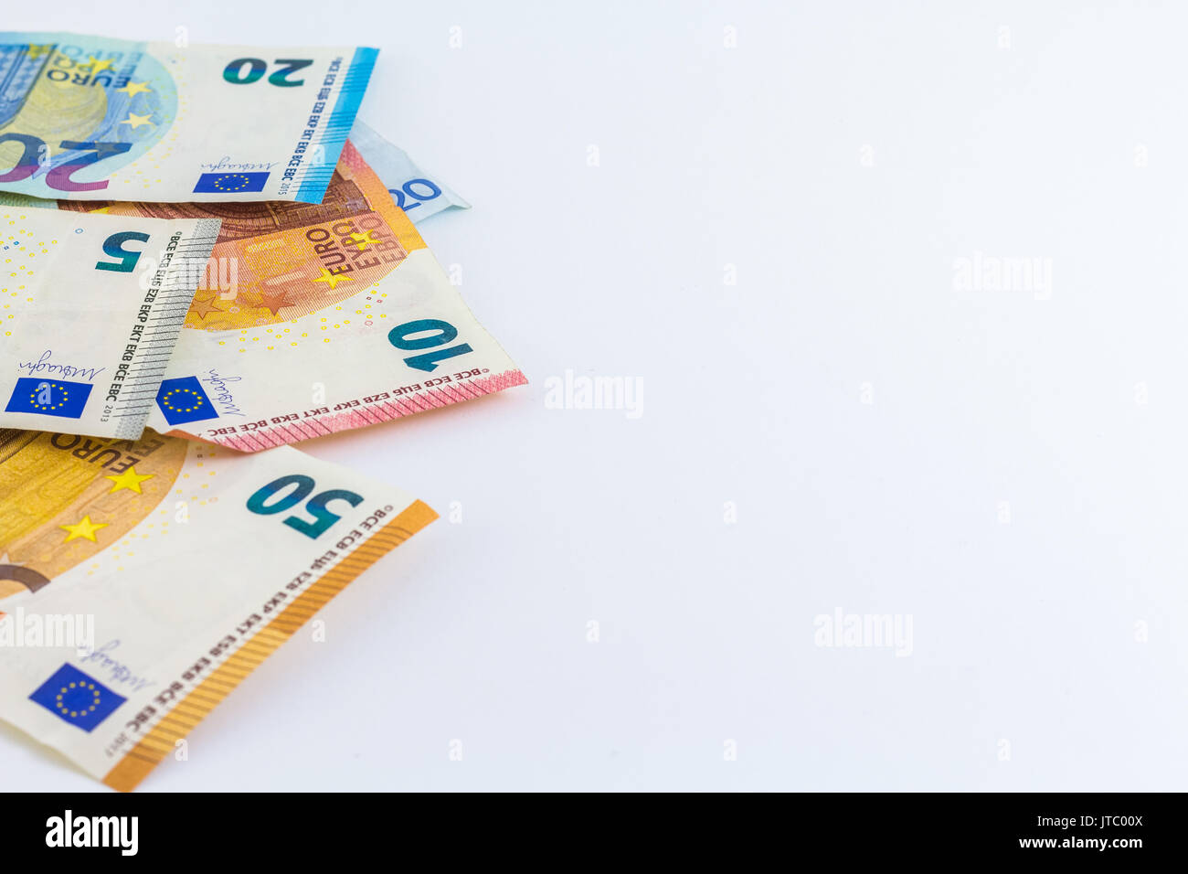 Euro Money Euro Notes European Banknotes Currency Stock Photo - Alamy