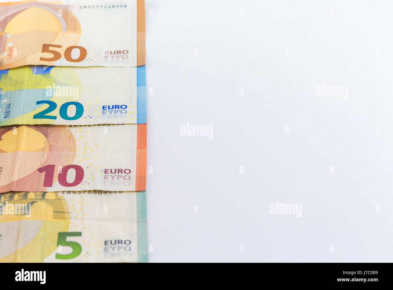 Euro Money Euro Notes European Banknotes Currency Stock Photo - Alamy