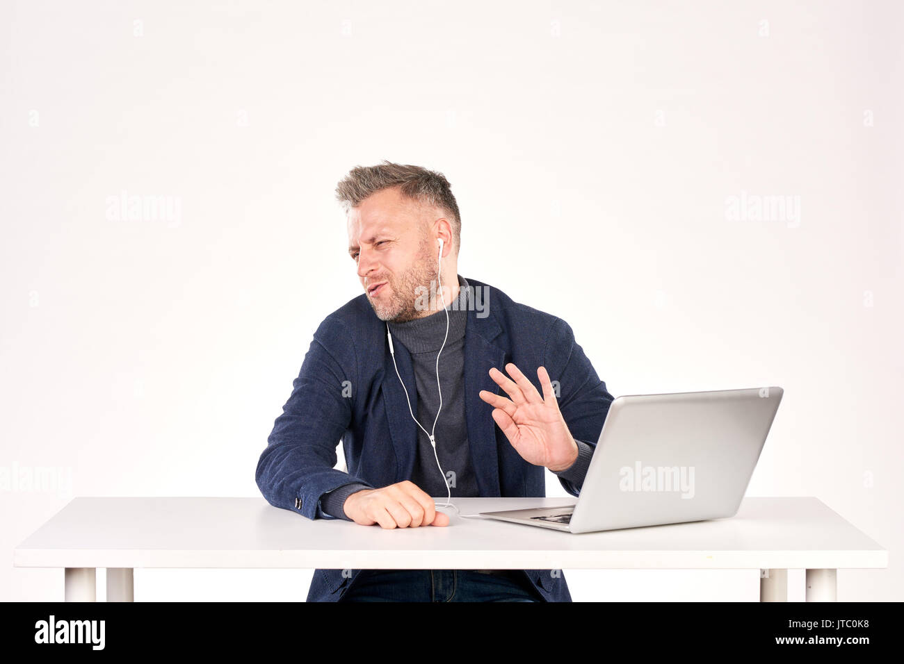 Business video call Stock Photo - Alamy