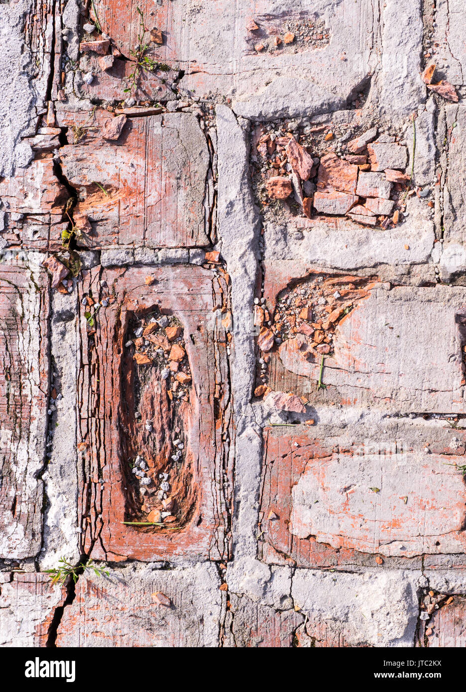weathered red bricks texture. background Stock Photo - Alamy