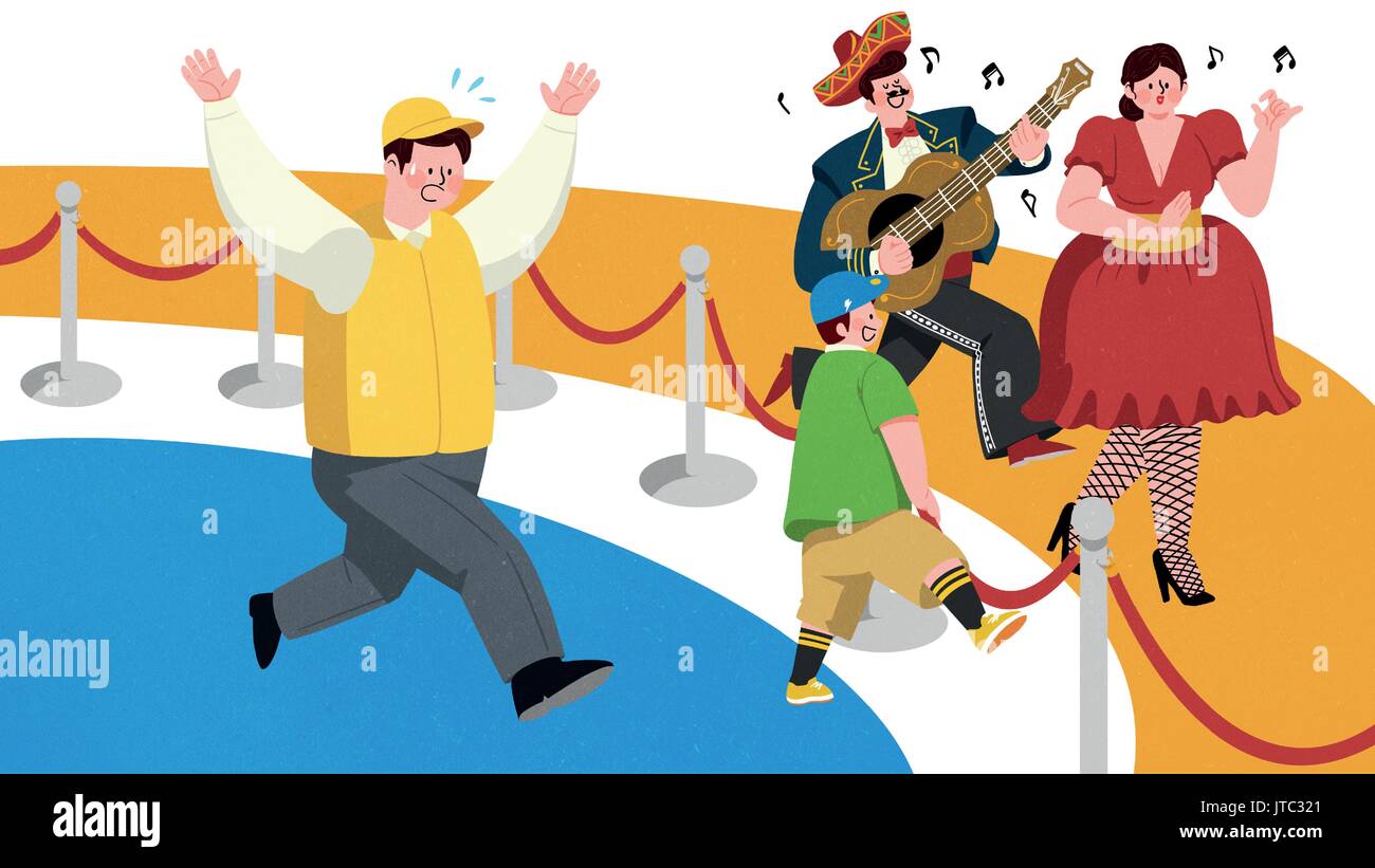 Woman child parade Stock Vector Images - Alamy