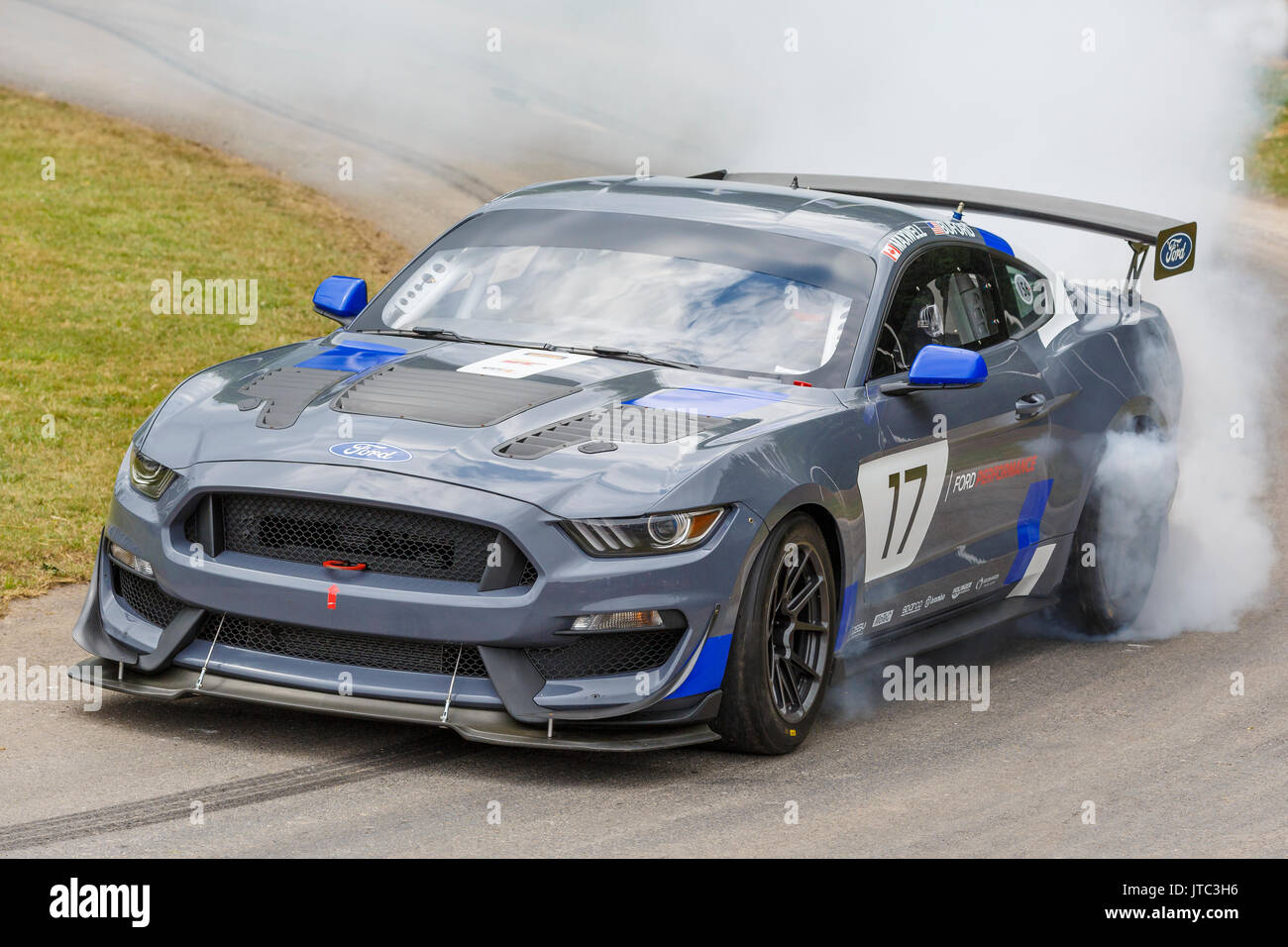 2017 Ford Mustang GT4 endurance racer with driver Billy Johnson at the ...