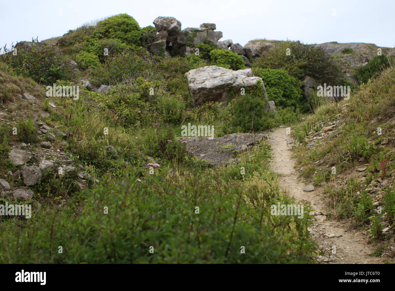 Sculptures at Portland Quarry, home to Portland limestone Stock Photo ...