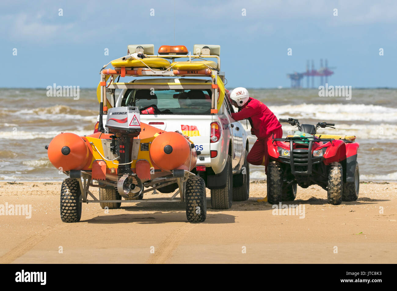 rnli lifeguard sea save rescue rescuer emergency drown drowning water ...