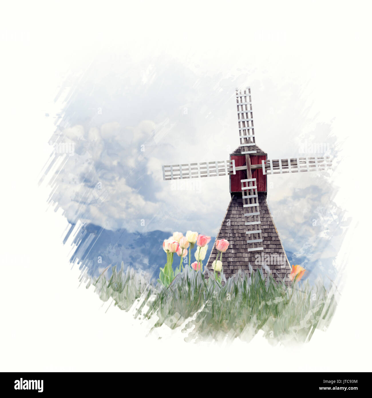 Clouds blue sky digital Cut Out Stock Images & Pictures - Alamy