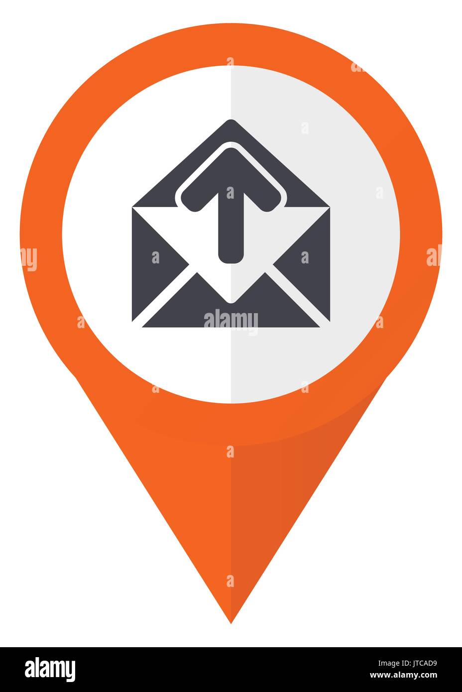 Map marker email symbol Stock Vector Images - Alamy