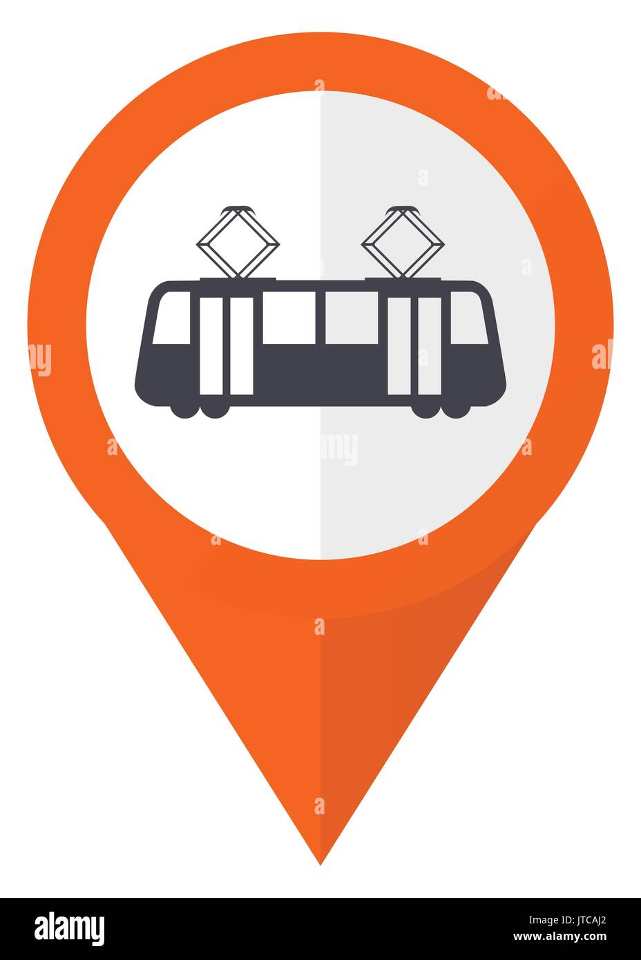 Map marker icon train hi-res stock photography and images - Alamy