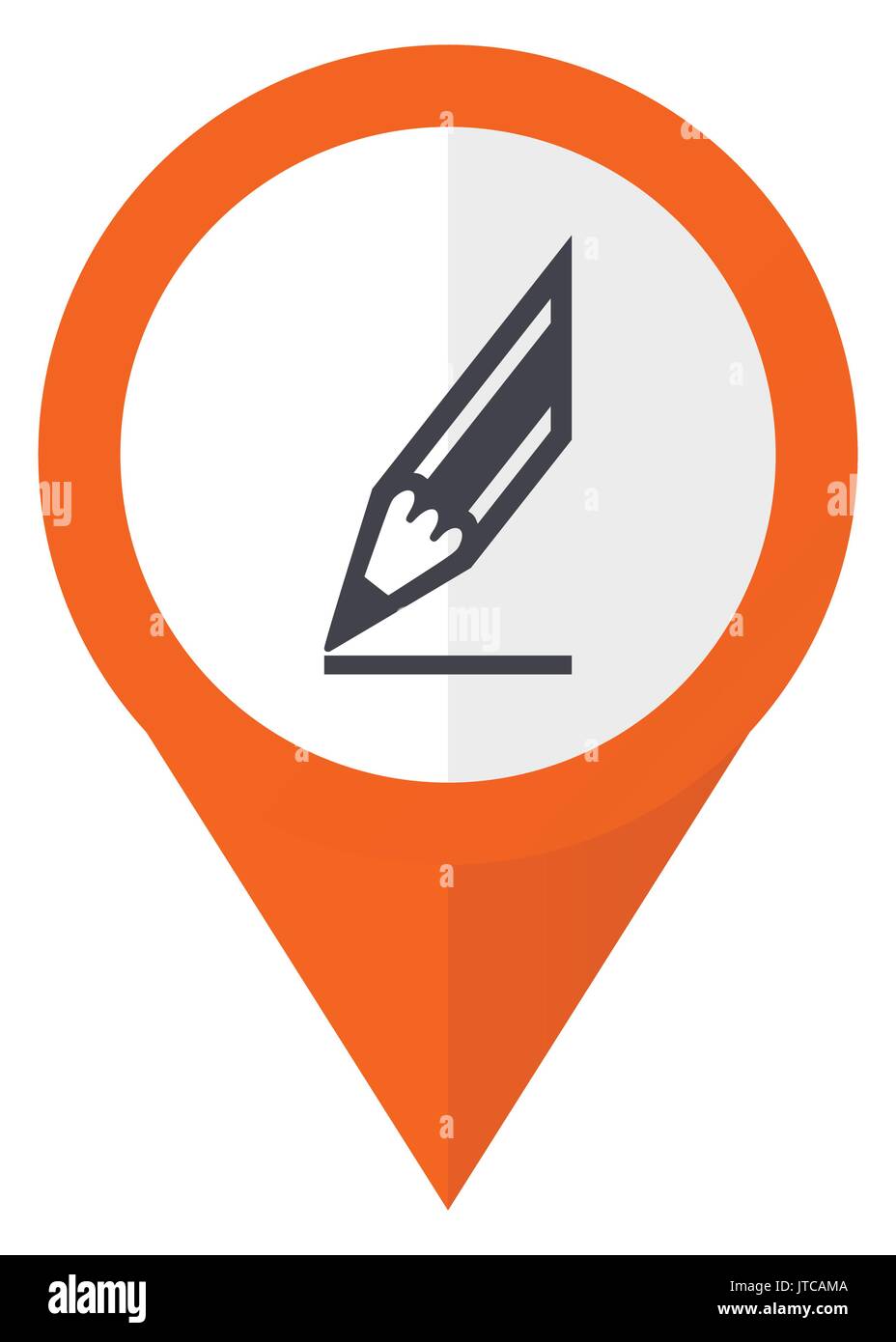 Orange pencil drawing information hi-res stock photography and images ...