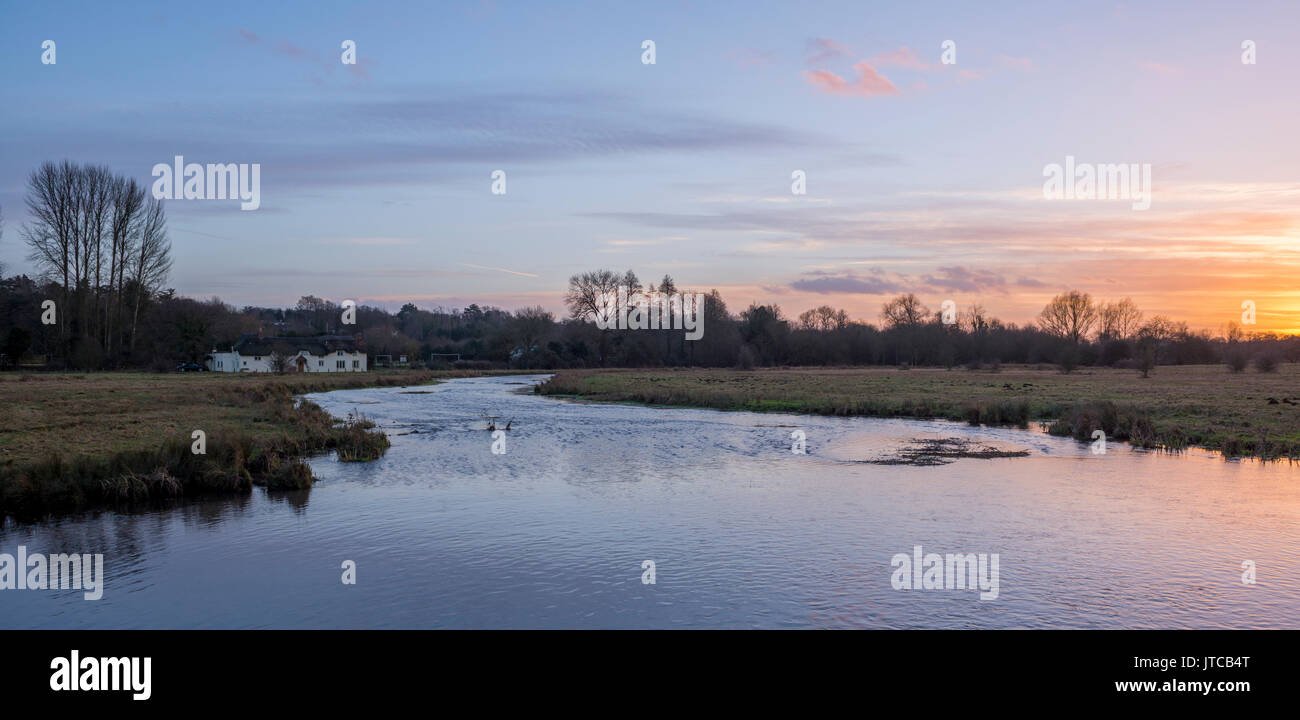 Chilbolton Common in Hampshire Stock Photo - Alamy