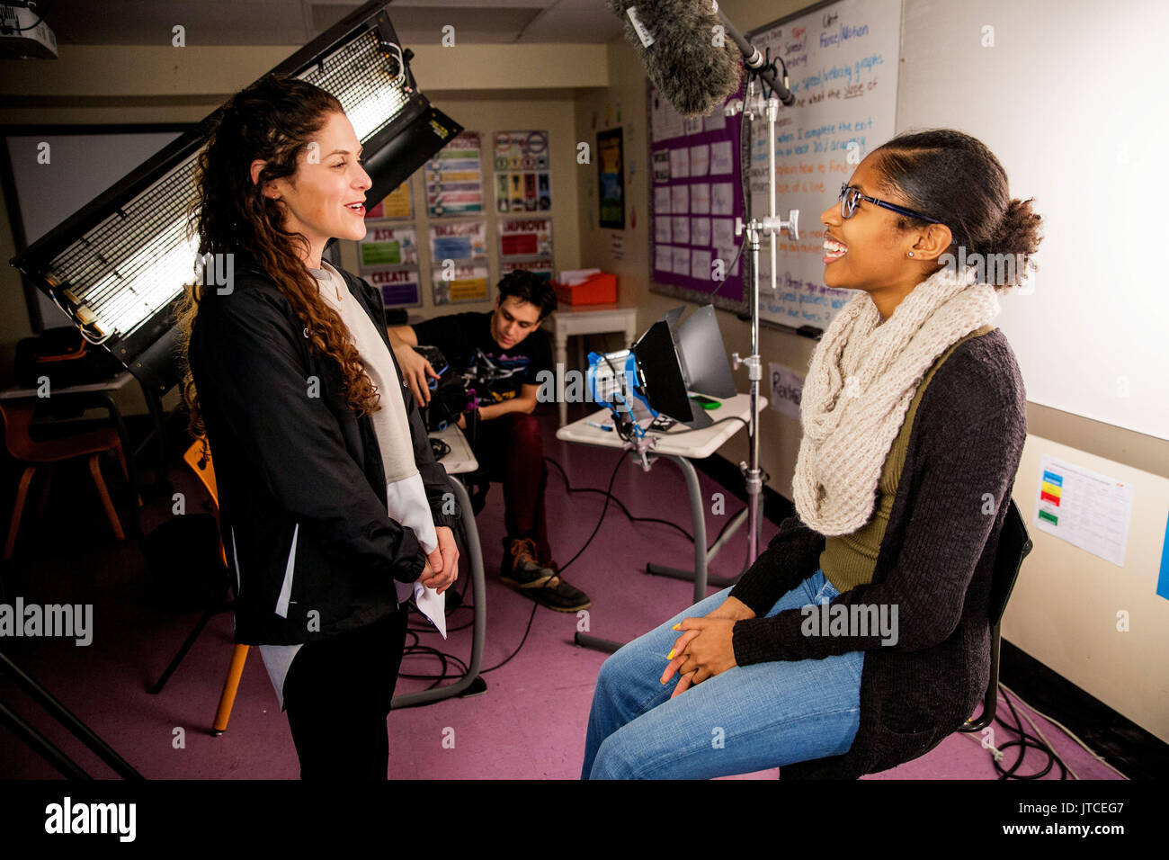 STEP, from left, director Amanda Lipitz, Cori Granger, 2017. ph ...