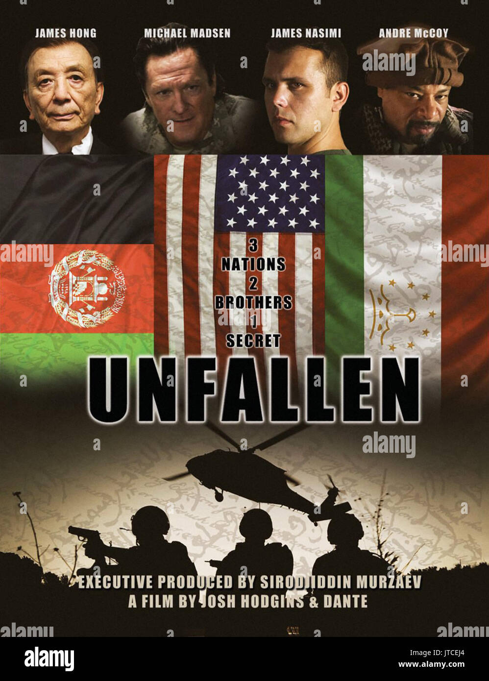 UNFALLEN, poster, from left, James Hong, Michael Madsen, James Nasimi ...