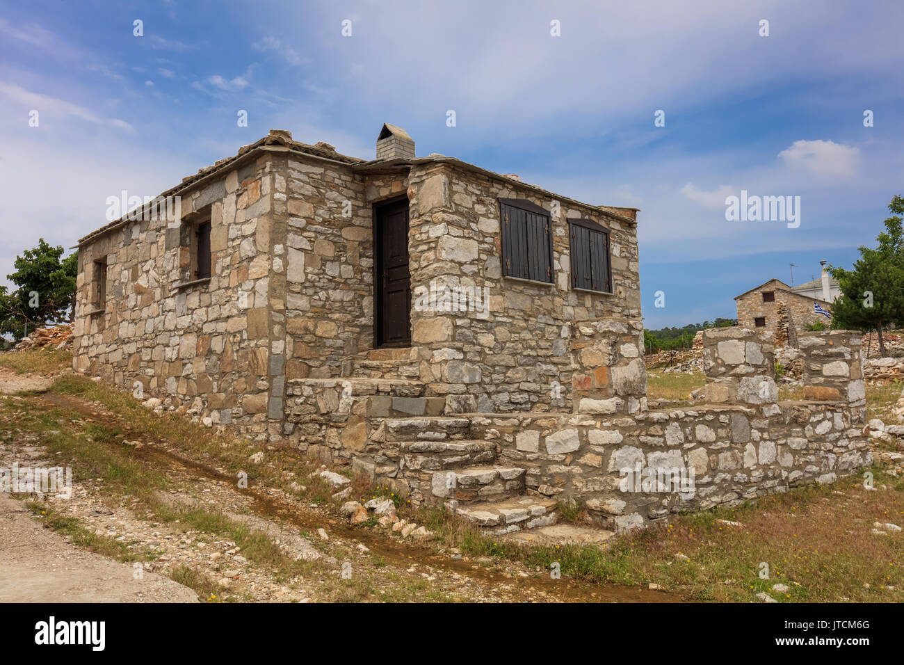 Ancient Traditional Greek Stone House Stock Photos & Ancient ...