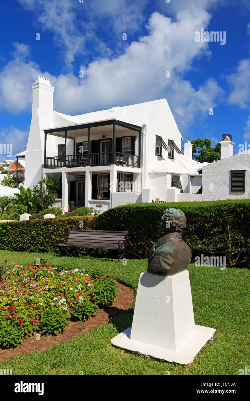 Sir Thomas Moore Bust & Bridge House, St. George, St. George's Parish ...