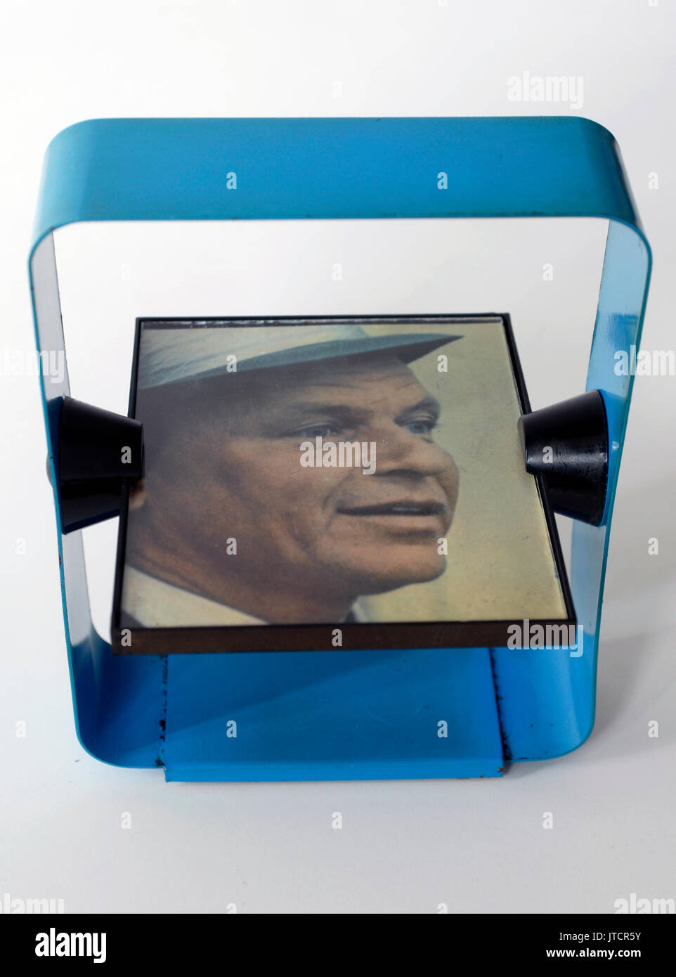 Rotating vintage photo frame with photo by Frank Sinatra Stock Photo ...
