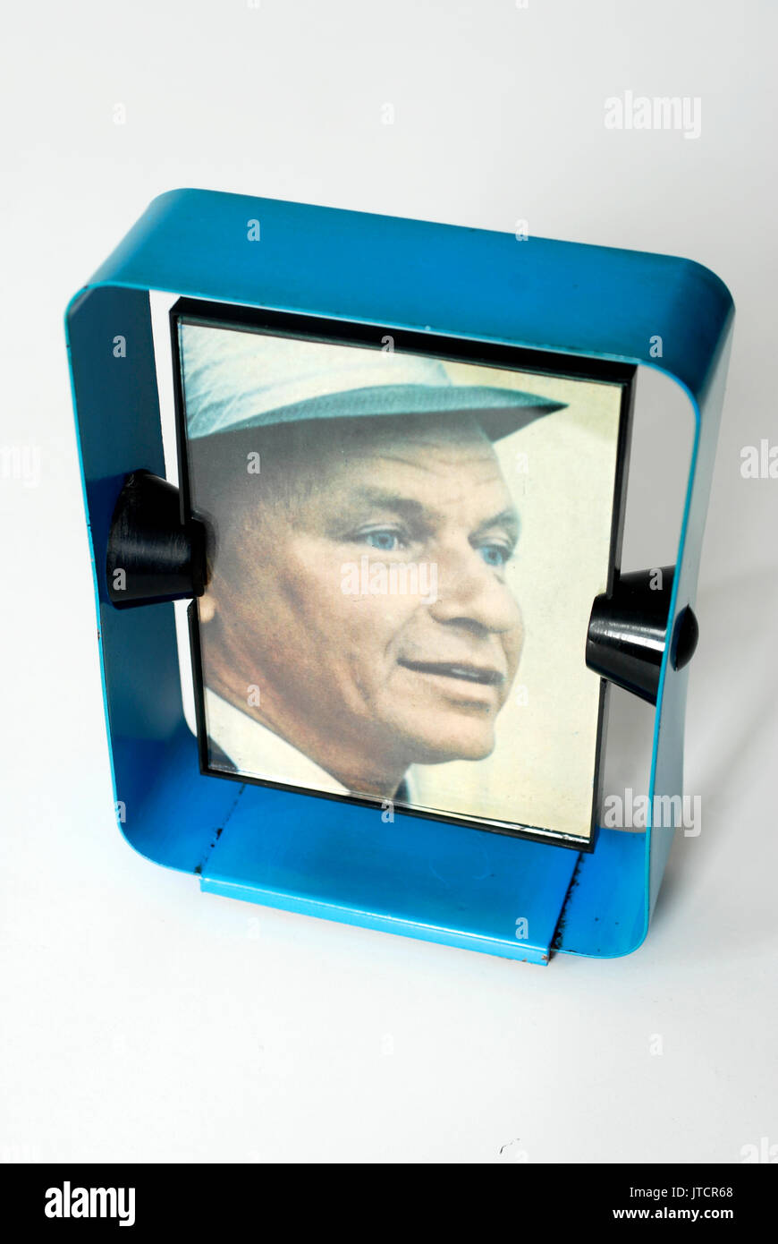 Rotating vintage photo frame with photo by Frank Sinatra Stock Photo ...