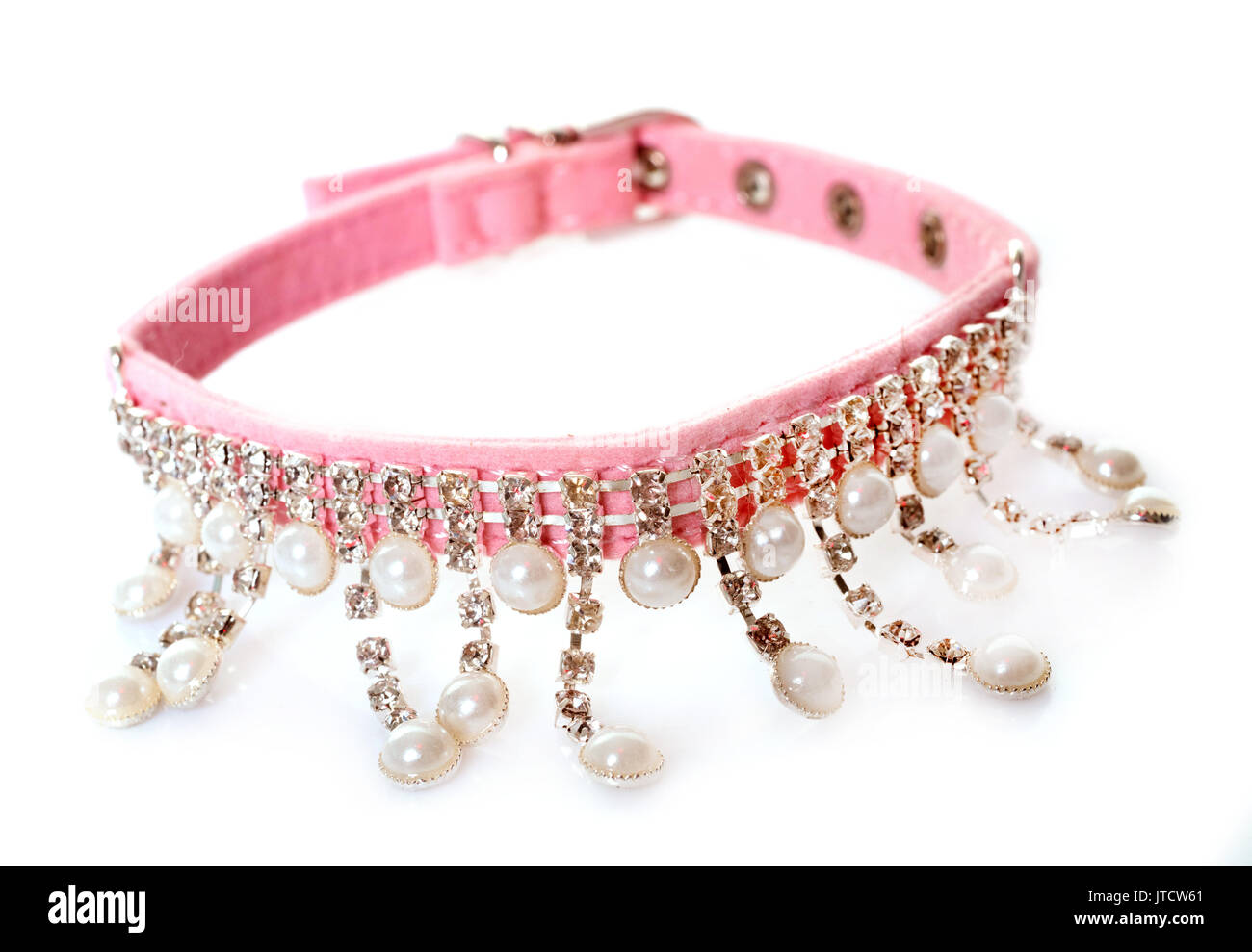 beautiful collar in front of white background Stock Photo - Alamy