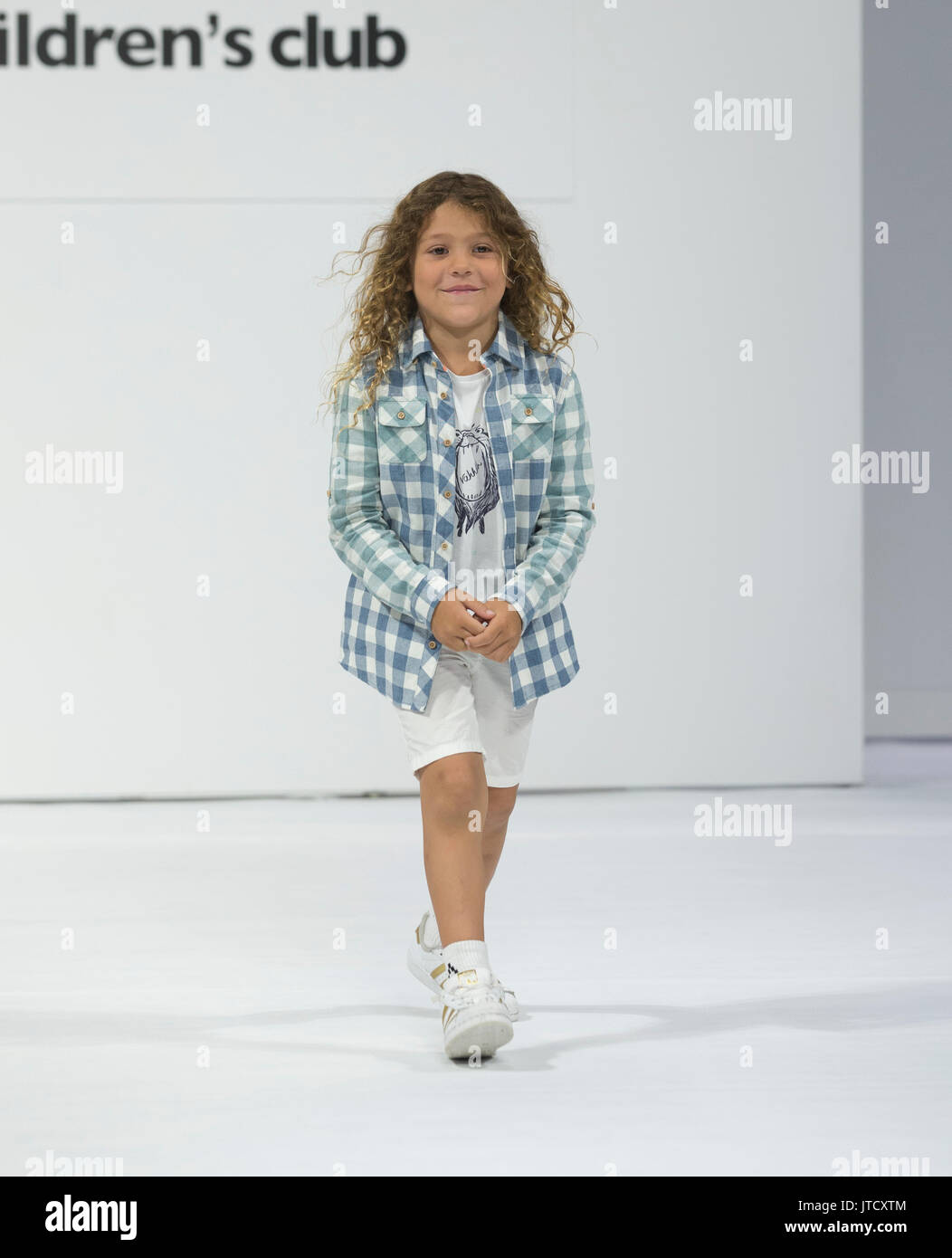New York, NY USA - August 6, 2017: Young model walks runway for EGG by ...