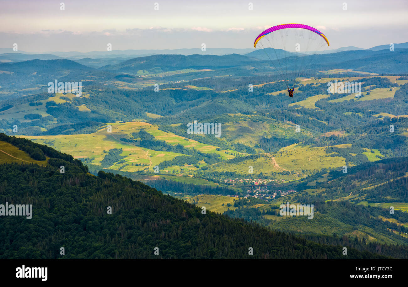 Flying over mountain sunset ridge hi-res stock photography and images ...