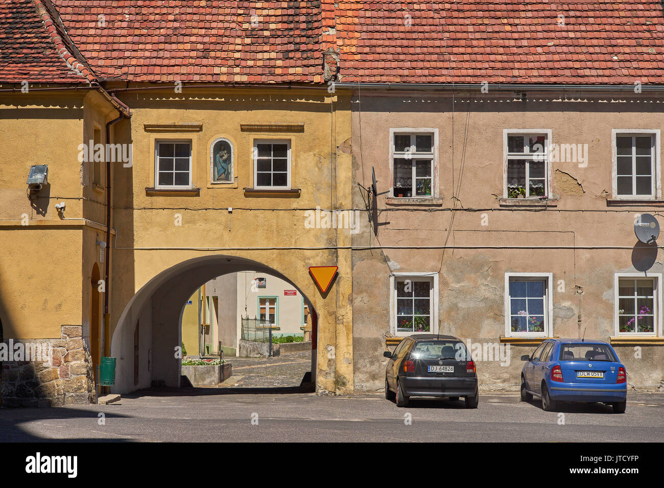 Lubomierz historical old little town Lower Silesia Poland Liebenthal ...