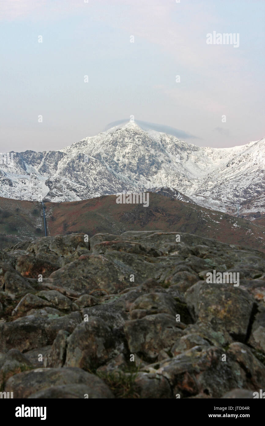 Snowdon sunrise summit hi-res stock photography and images - Alamy