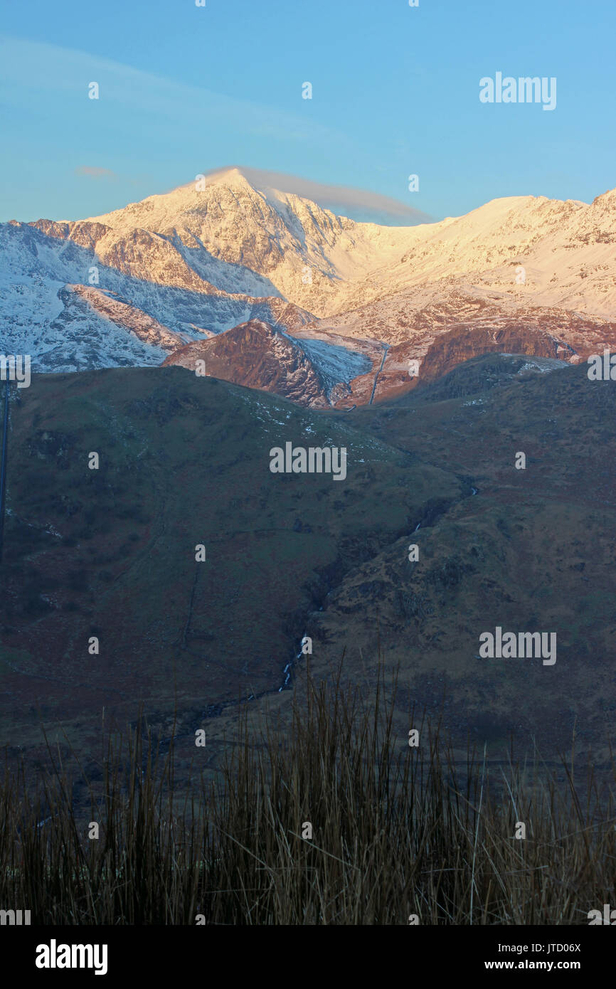 Snowdon after snowfall Stock Photo - Alamy
