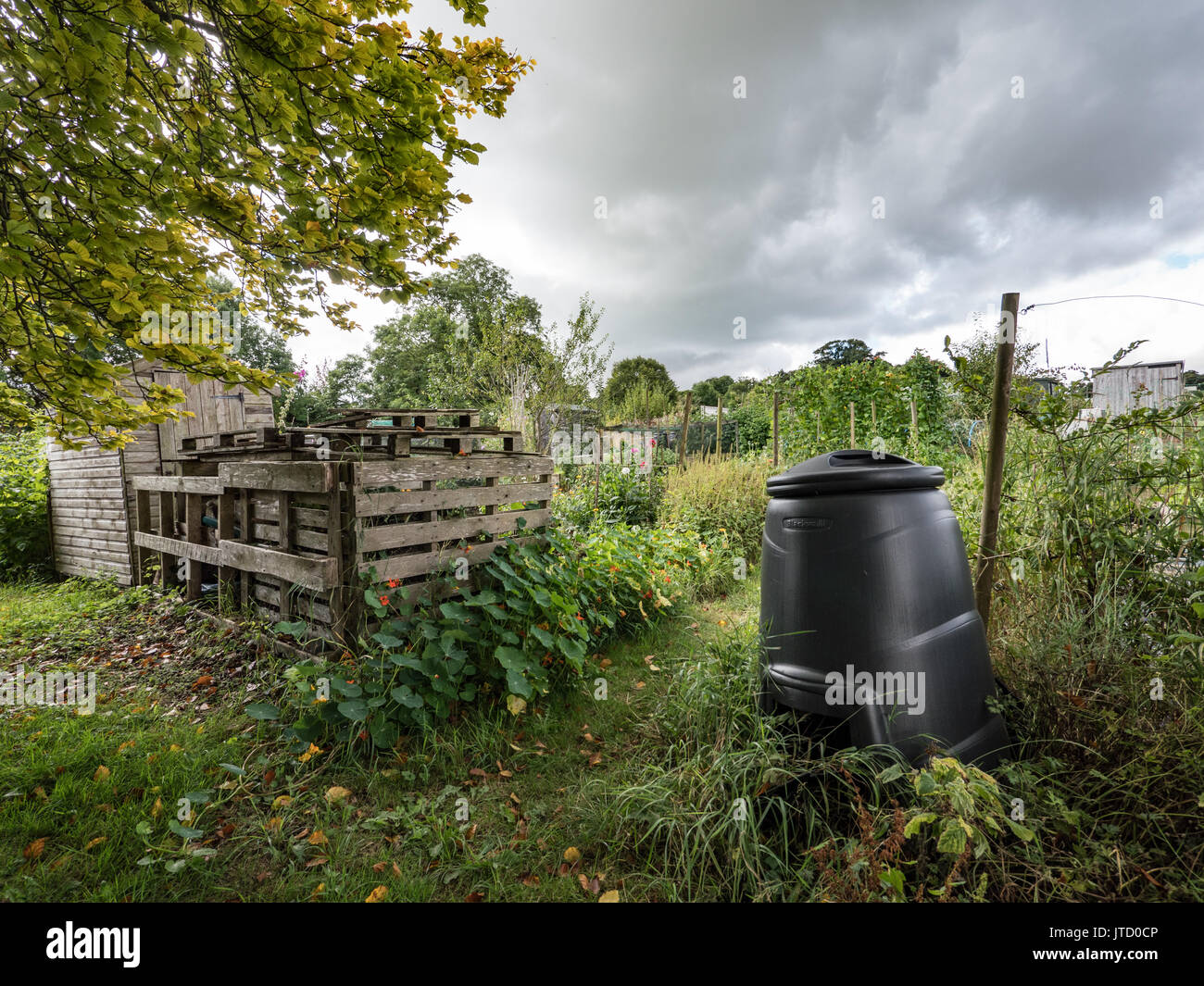 A vegetable allotment garden, England. United Kingdom Stock Photo - Alamy