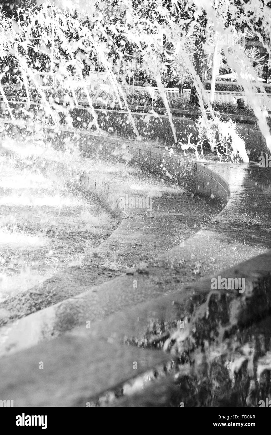 Water running at a fountain background Stock Photo - Alamy