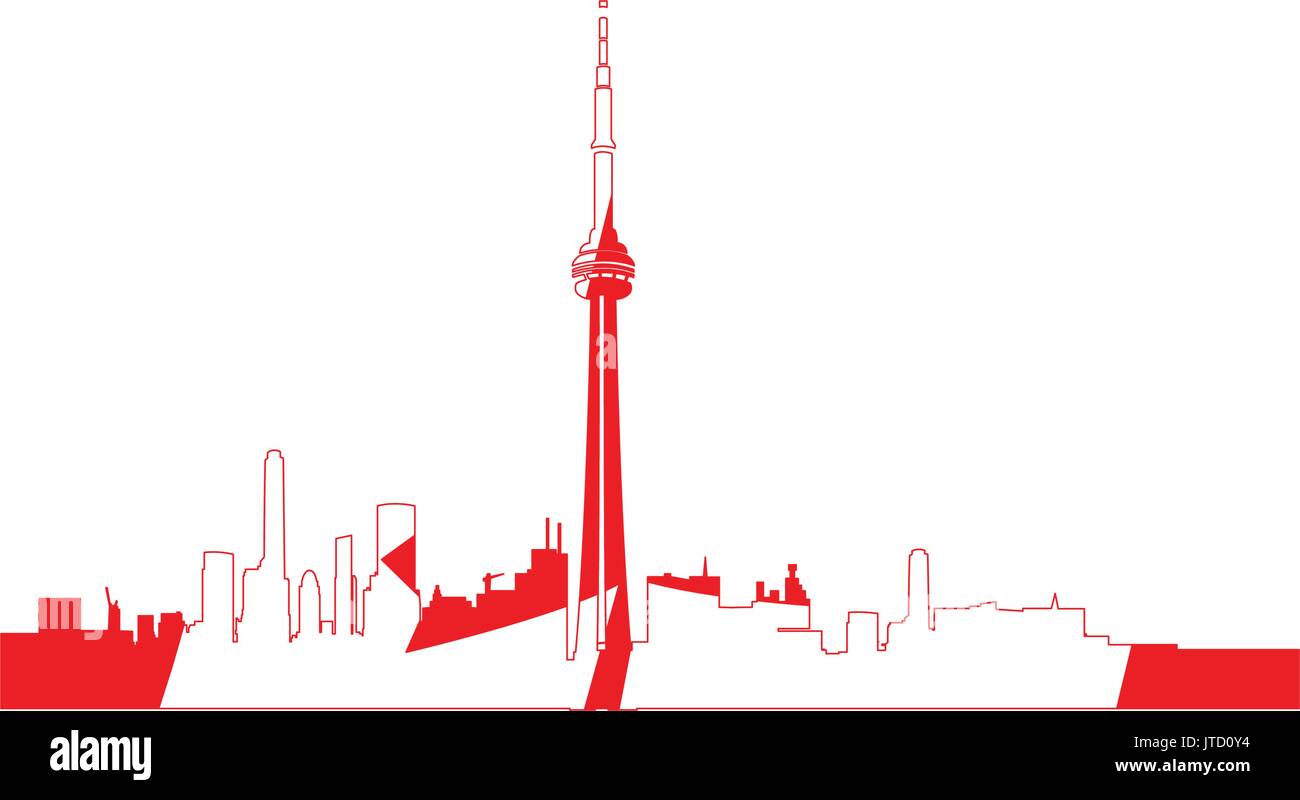 Toronto canada landmark flag skyscraper hi-res stock photography and ...