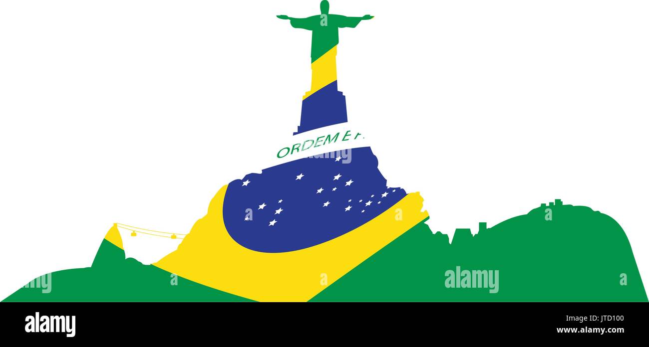 Isolated cityscape of Rio de Janeiro Stock Vector Image & Art - Alamy