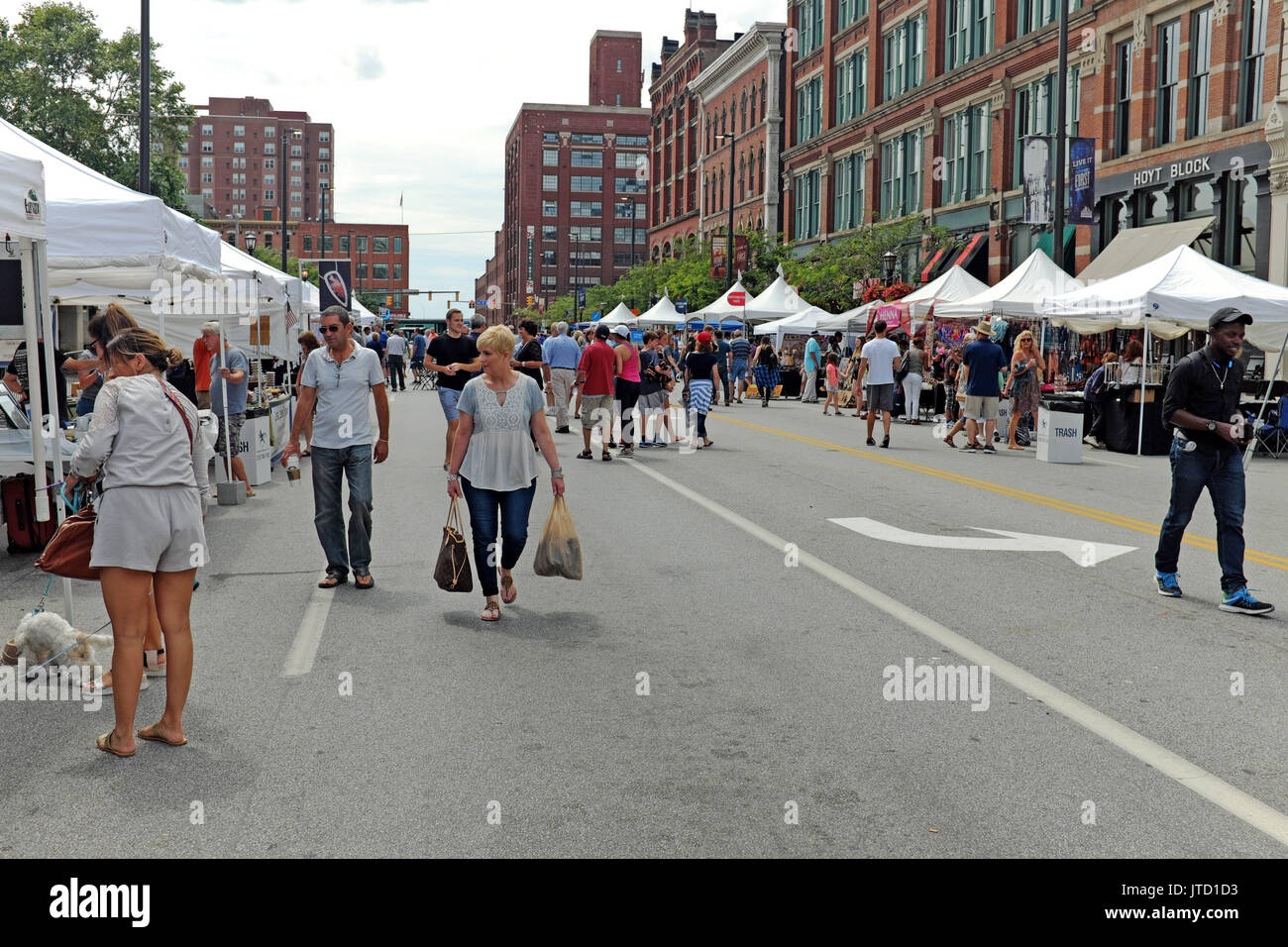 Summer in Cleveland, Ohio, USA is filled with outdoor public events ...