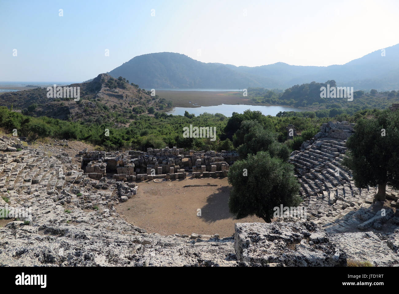 Ruins of Kaunos ancient city in Dalyan, Turkey Stock Photo - Alamy